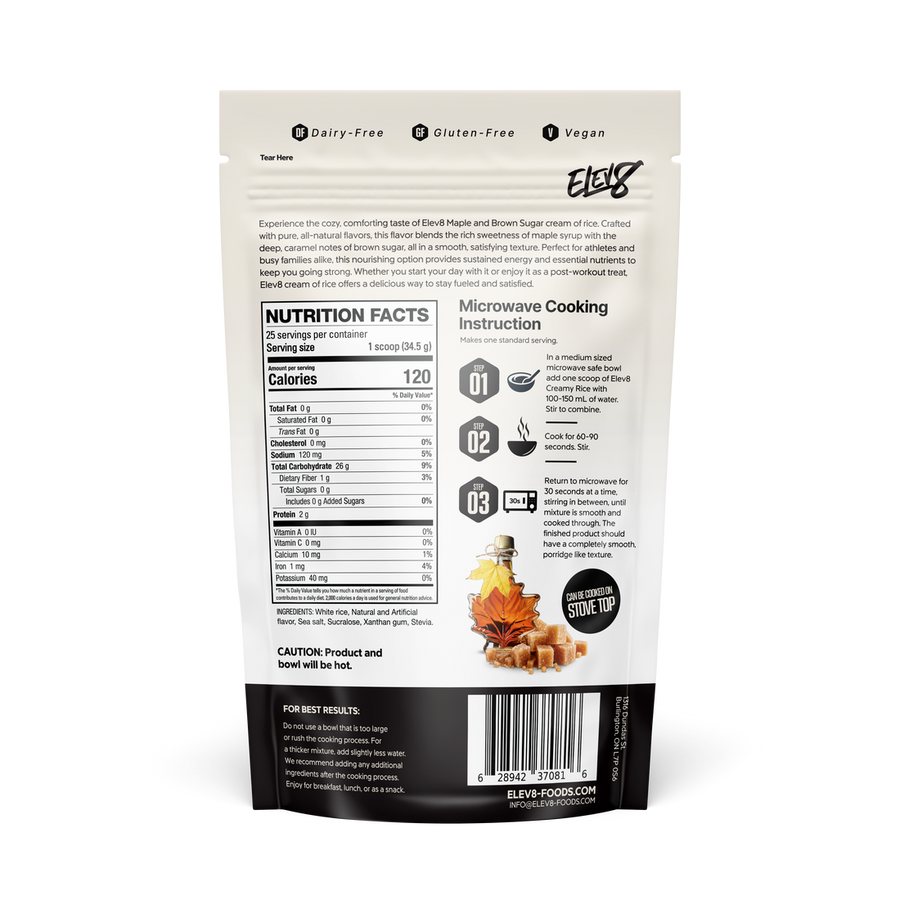 Elev8 (Cream of Rice) | Fitness Foods, Redefined – Commonwealth Nutrition
