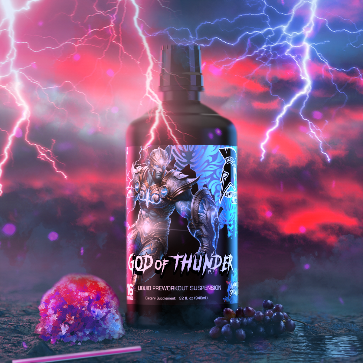 God of Thunder Liquid Pre-workout Suspension – Commonwealth Nutrition
