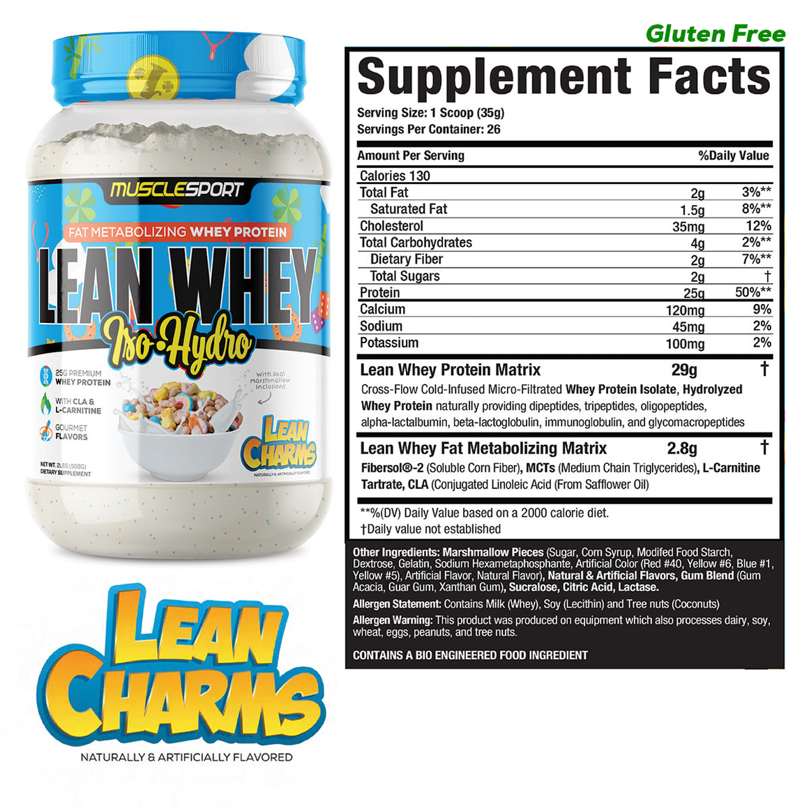 Muscle Sport Lean Whey Iso Hydro Gourmet Protein – Commonwealth Nutrition